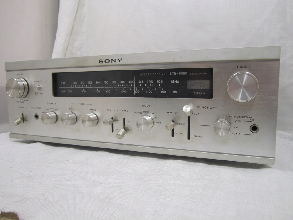 Amplituner Sony STR-6050 FM Stereo Vintage 1979r. - 11136540849 ...