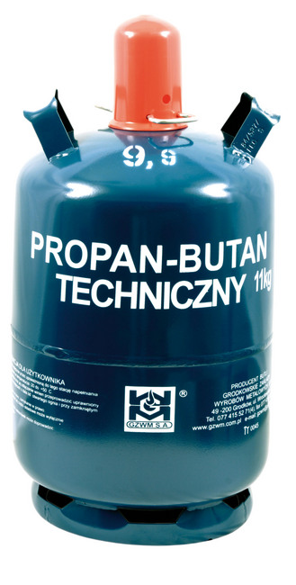 Butla gazowa propan-butan LPG 11kg z uchwytami - 12949850151 - oficjalne archiwum Allegro