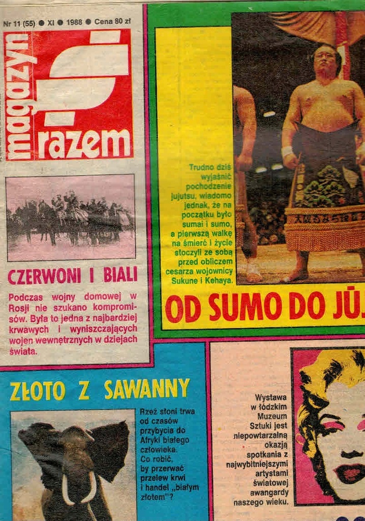 Magazyn razem Nr 11/1988 - 9480072720 - oficjalne archiwum Allegro