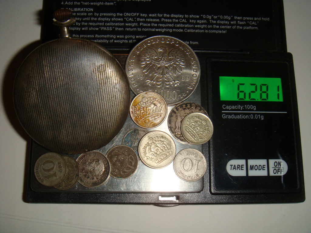 złom srebra próba 800 , 750 i 500 ,400, 925 , koperta zegarka ...