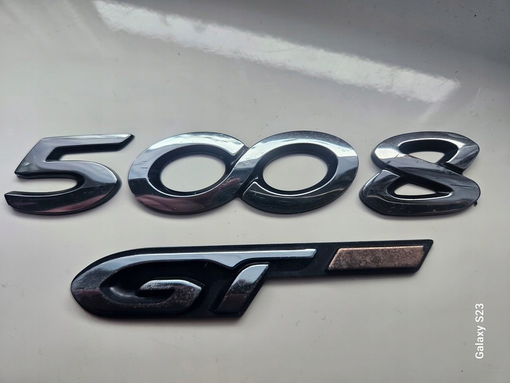 Emblemat znaczek logo napis tył PEUGEOT 5008 - 14596481490 - oficjalne ...