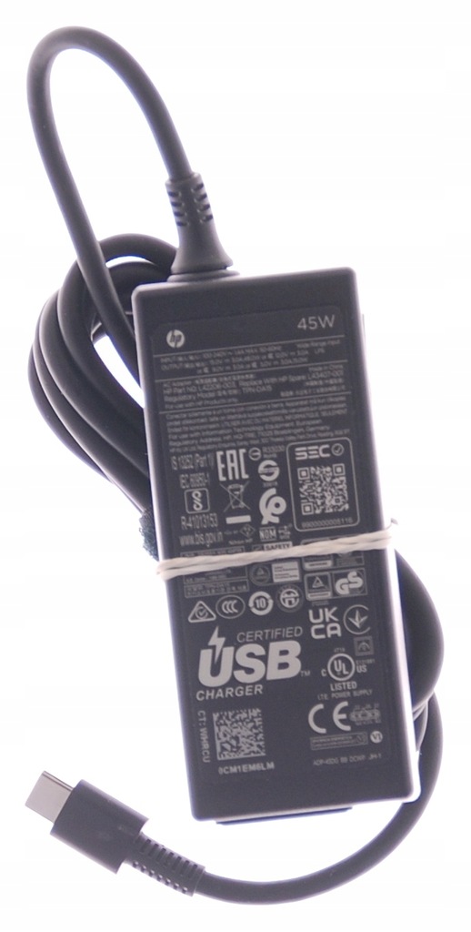 Oryginalny Zasilacz HP 45W 19,5V 3A TPN-DA15 USB-C - 13753605676 ...