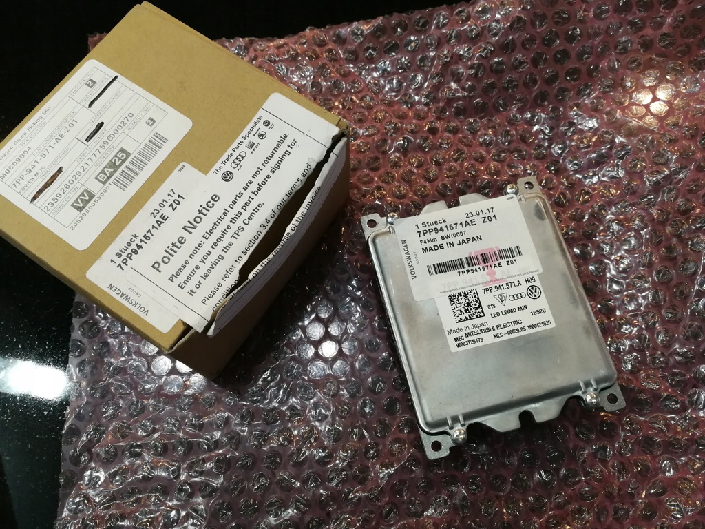 PRZETWORNICA MODUL LED AUDI VW 7PP941571AE - 9129410383 - oficjalne ...