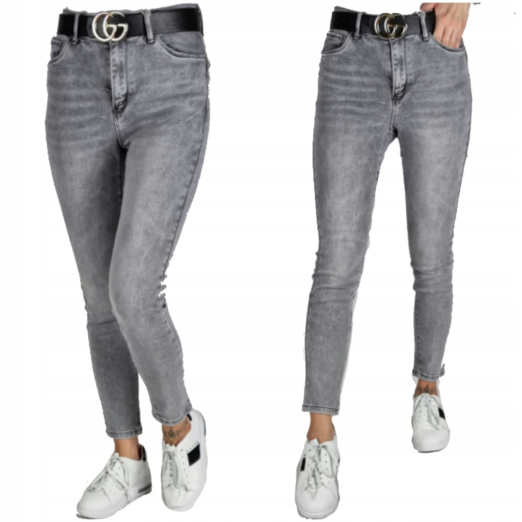 M.SARA SPODNIE SZARE JEANS KLASYCZNE PLUS 31/XL - 11510920821 - oficjalne archiwum Allegro