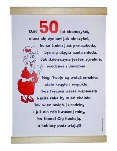 Dodatek Upominek Prezent dla Kobiety 50 urodziny - 9350019200 - oficjalne archiwum Allegro