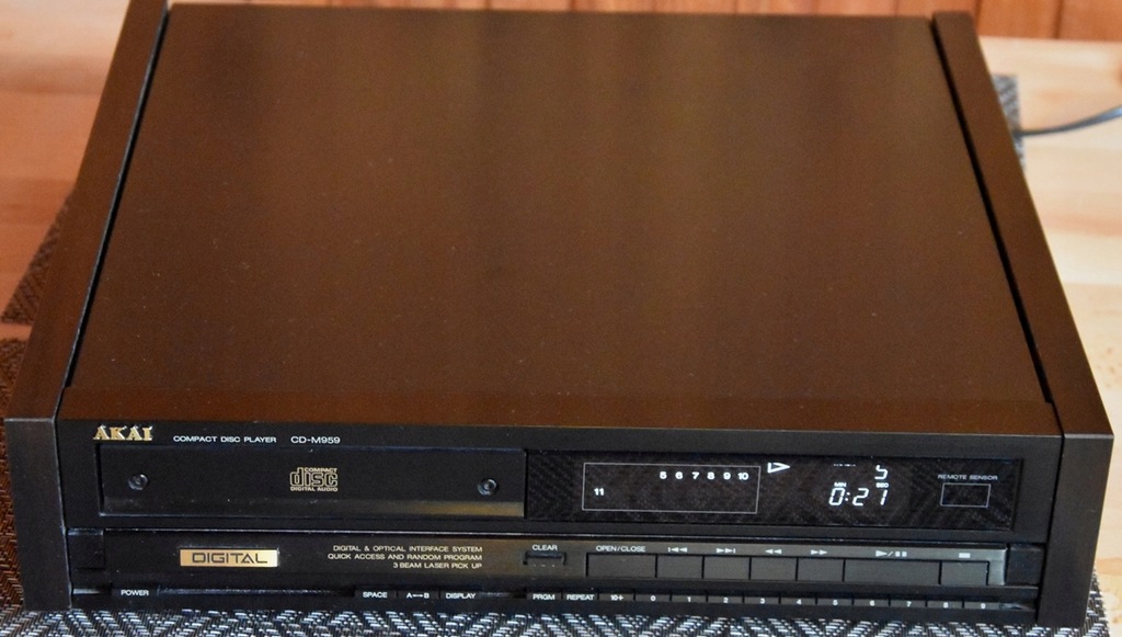 AKAI CD-M959 Vintage odtwarzacz CD boczki drewno - 11915403762 ...