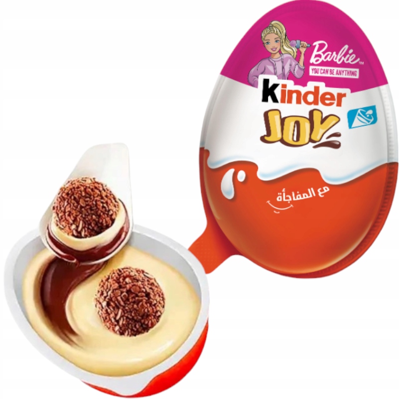 Kinder Joy Jajko Barbie Dla Dziewczynki Czekolada Z Niespodzianką Wafel ...