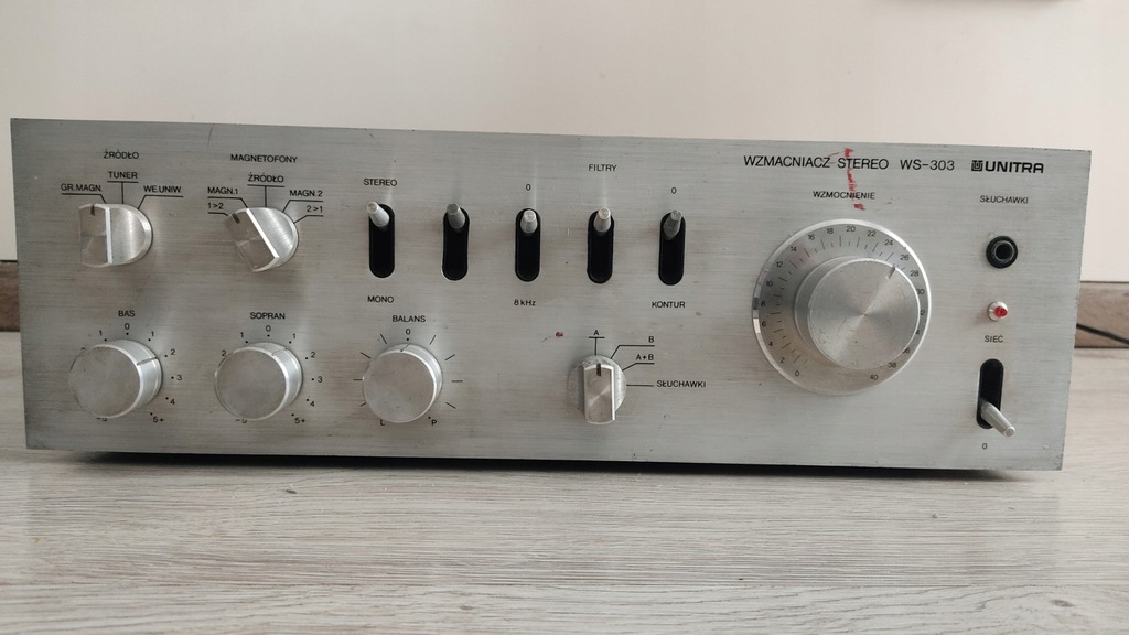 Wzmacniacz Unitra WS-303 - 11628545755 - oficjalne archiwum Allegro