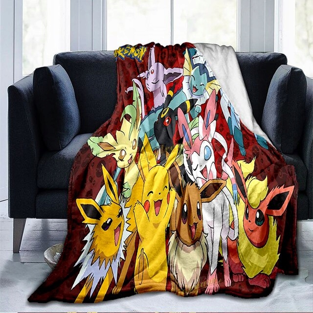 KOC Pikachu koc Cartoon Pokemon rzut koc koc z pol - 12581052109 ...