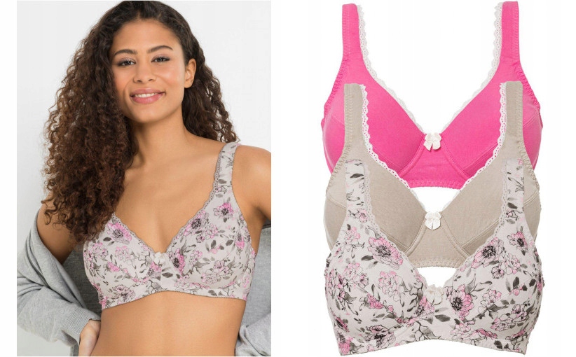 BONPRIX _SM W4H BIUSTONOSZ PÓŁUSZTYWNIANY 3SZ/ 90E - 13162178074 - oficjalne archiwum Allegro