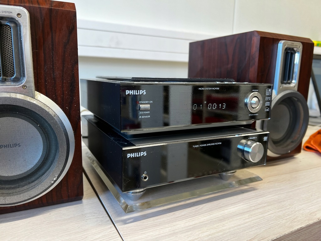 WIEŻA PHILIPS MCM700 MCM 700 Z KOLUMNAMI STEREO - 11717294720 ...