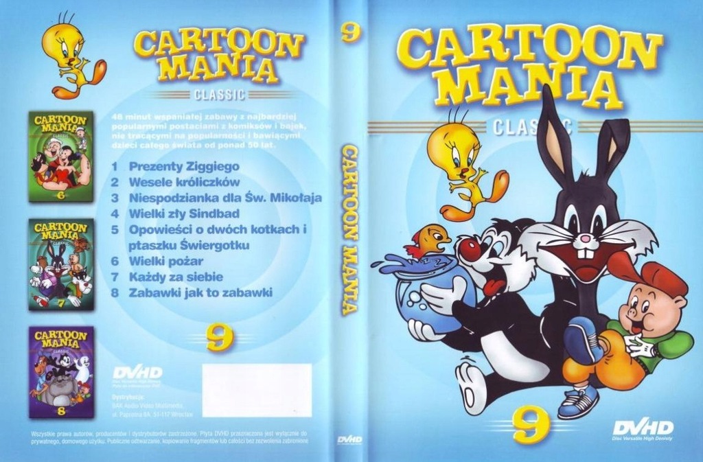 CARTOON MANIA 9 *********************** NOWA PŁYTA - 9096959111 ...