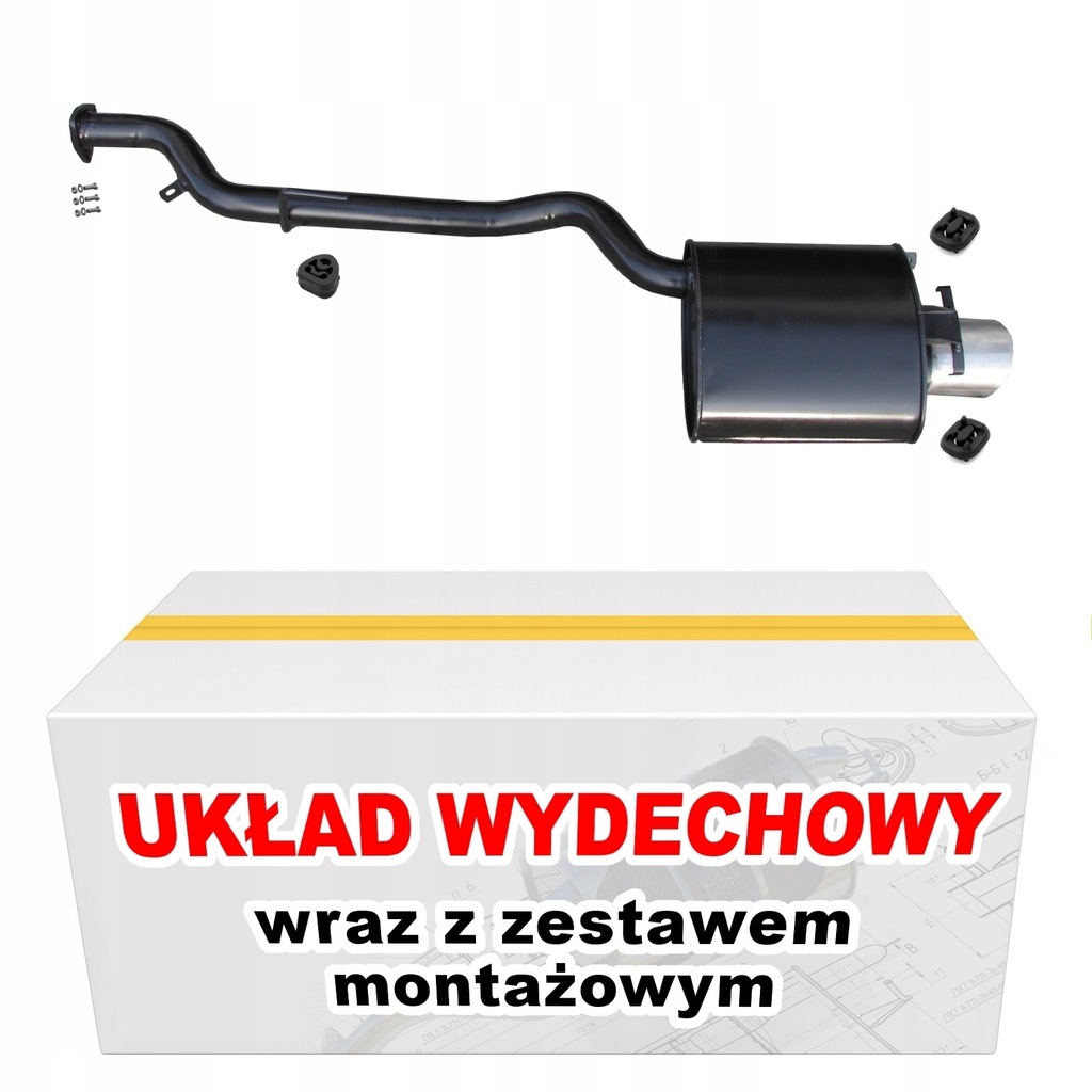 Tłumik końcowy Mercedes R170 SLK 200 2.0 230 2.3 - 10411125070 ...