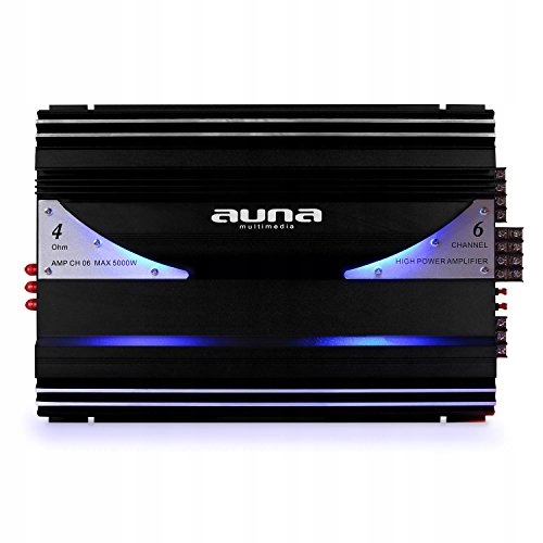 WZMACNIACZ SAMOCHODOWY HIFI AMP-CH06 AUNA 5000W - 12907810581 - oficjalne archiwum Allegro