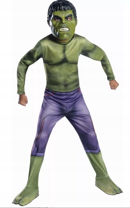 Strój Przebranie Kostium MASKA HULK Avengers 8 10l - 11409647689 ...