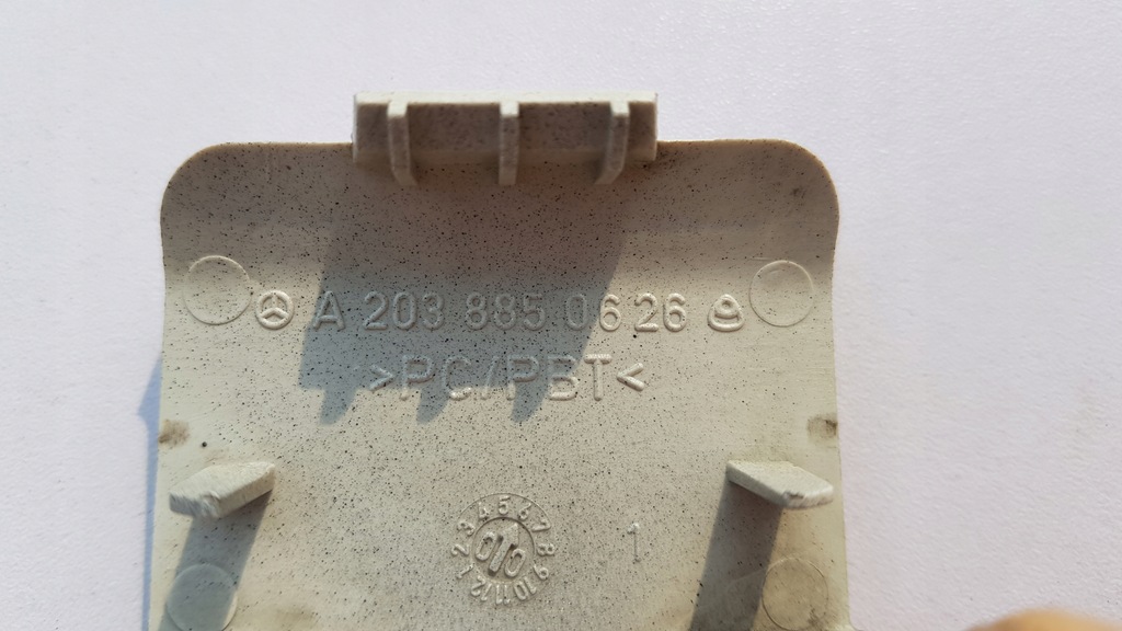 MERCEDES C W203 ZAŚLEPKA ZDERZAKA TYŁ A2038850626 - 8452354765 ...