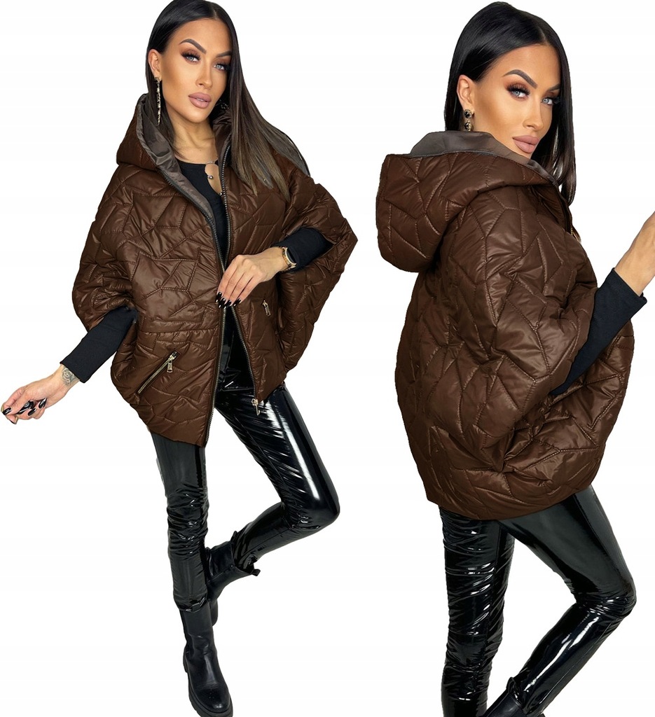 Kamizelka oversize pikowana nietoperz M L XL 2XL - 12677559990 ...