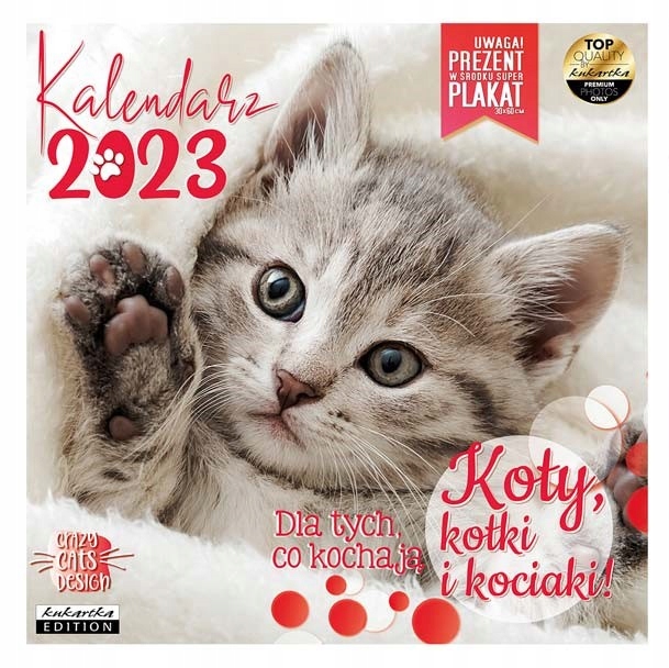 Kalendarz ścienny na ścianę KOTY 2023 planszowy - 12608615537 - oficjalne archiwum Allegro