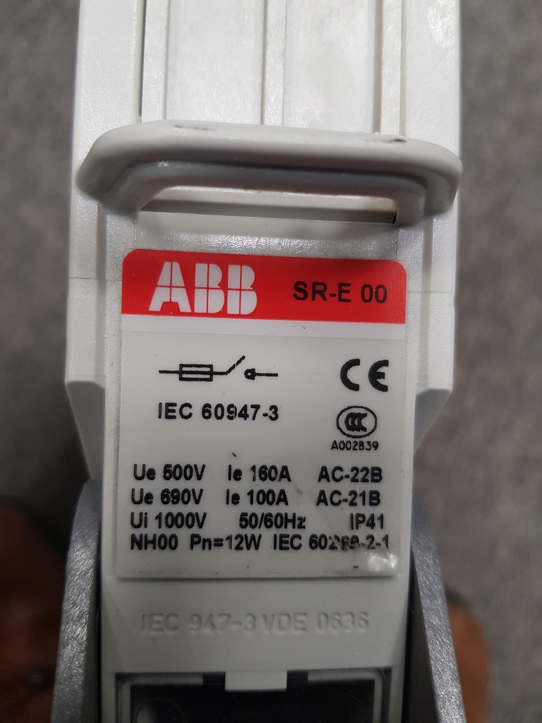 ABB Listwowy rozłącznik bezpiecznikowy SR-E 00 - 13124896255 ...