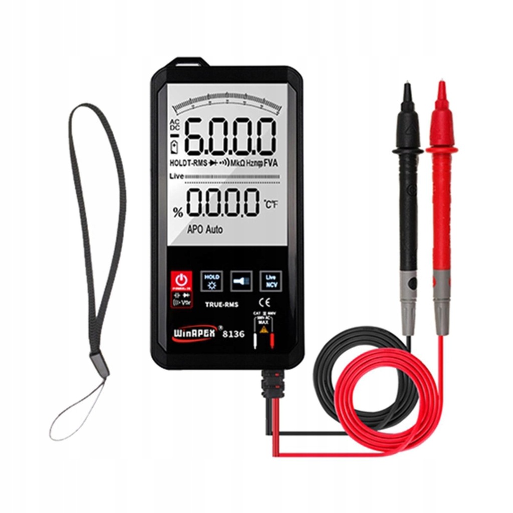 Multimetr cyfrowy 6000 zlicza omomierz - 12732749203 - oficjalne archiwum Allegro