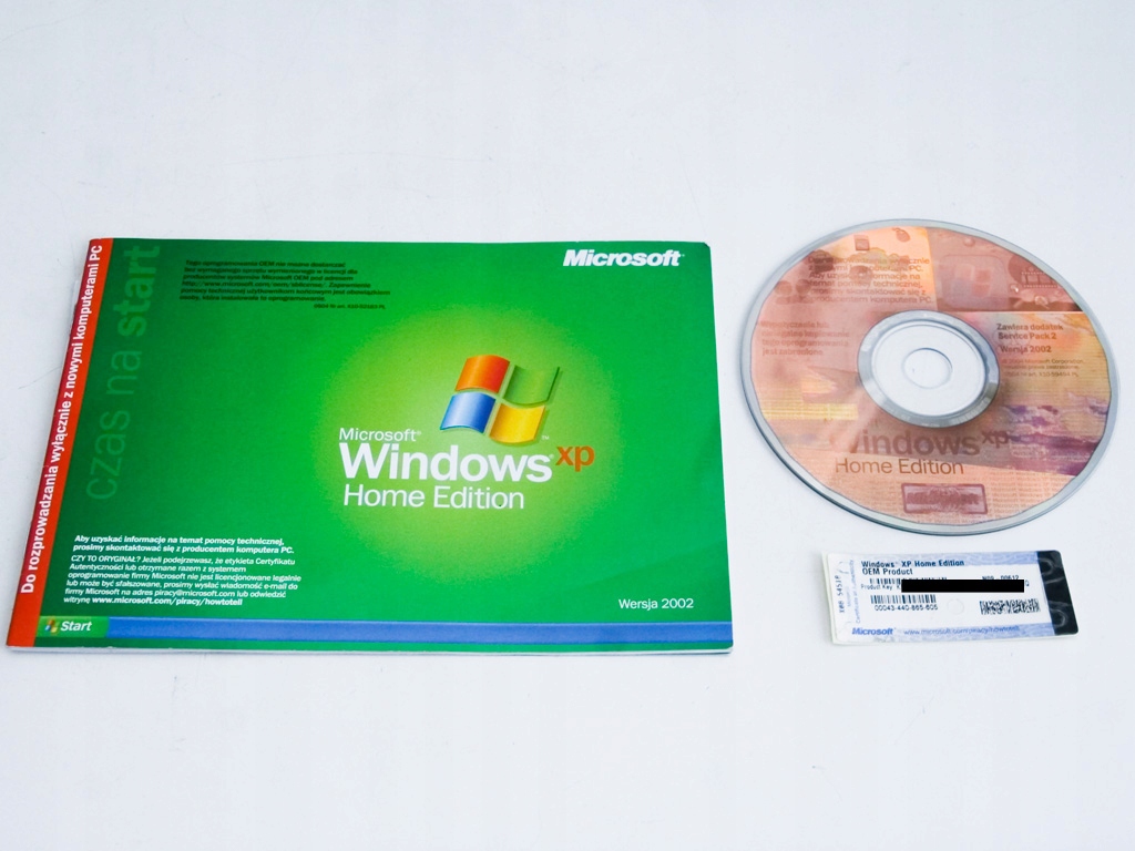 Microsoft Windows XP Home Edition PL - 15077337644 - oficjalne archiwum ...
