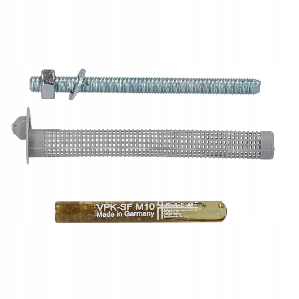 Kotwa chemiczna M10 ampułka+pręt ZESTAW MONTAŻOWY - 12301781174 - oficjalne archiwum Allegro