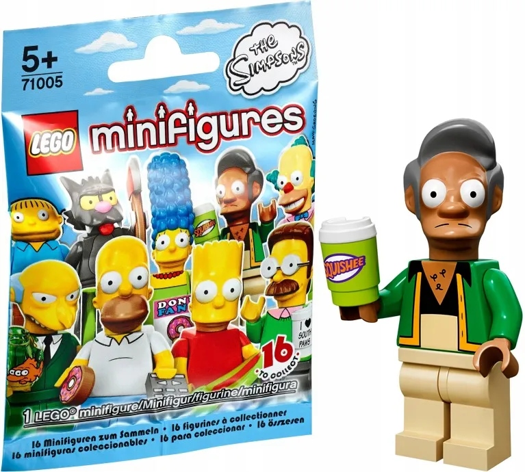NOWA LEGO Figurka The Simpsons Apu Nahasapeemapetilon colsim-11 71005 ...