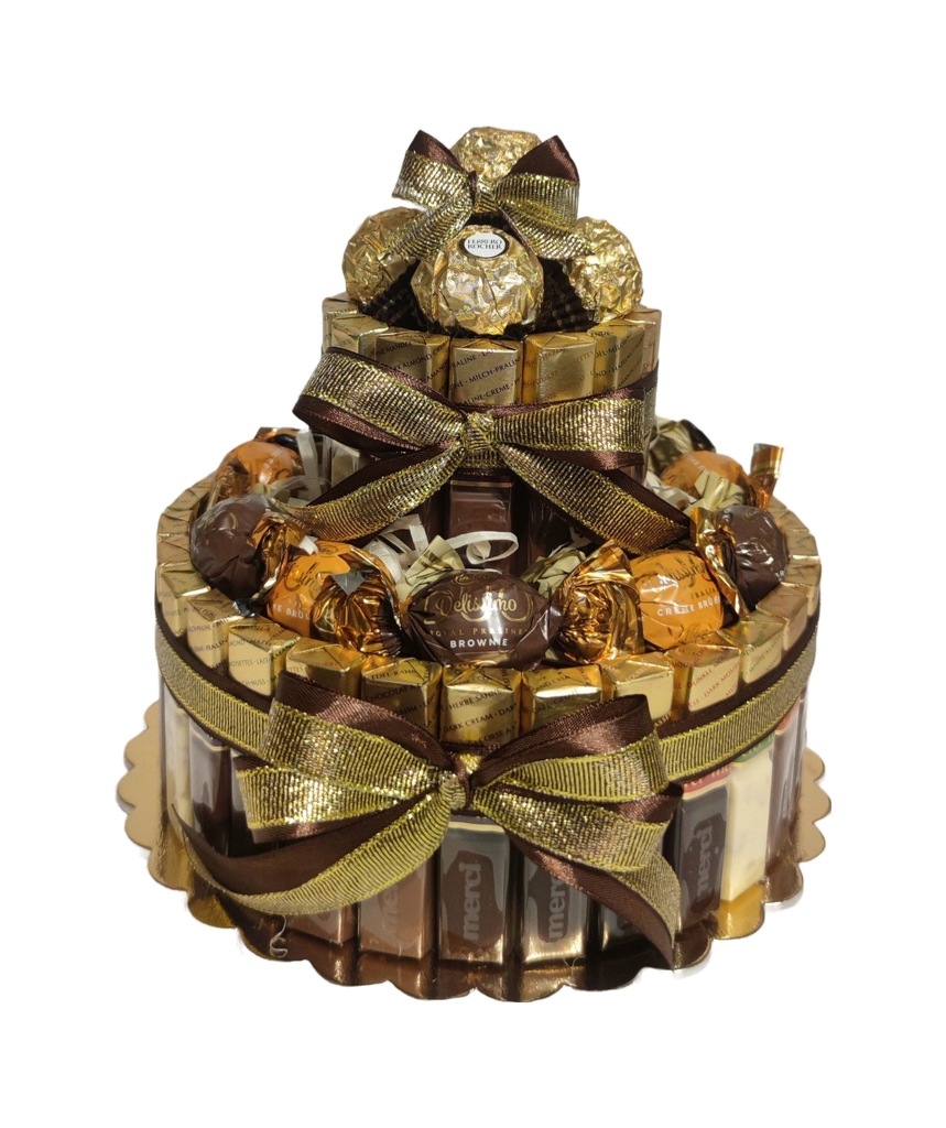 Nibytorcik Tort ze słodyczy Merci, Vobro, Ferrero Dla Dziadka, Dzień ...