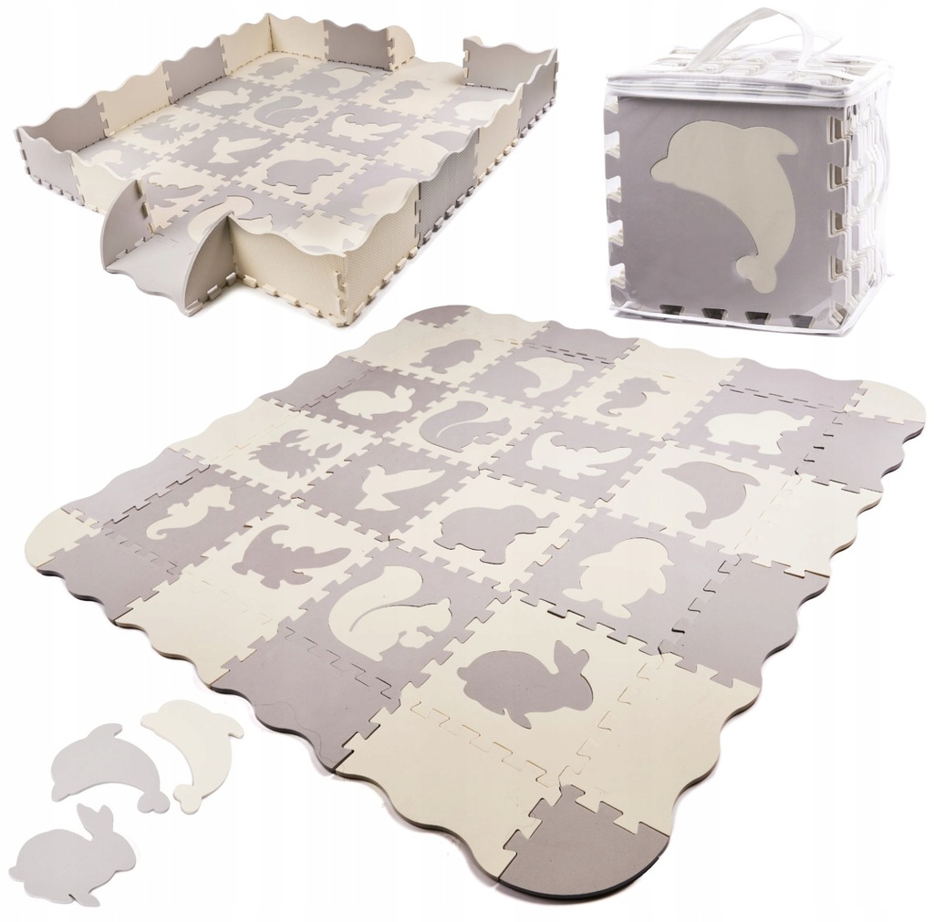 DUŻE PUZZLE MATA PIANKOWA DLA DZIECI KOJEC 36el - 12669039476 ...