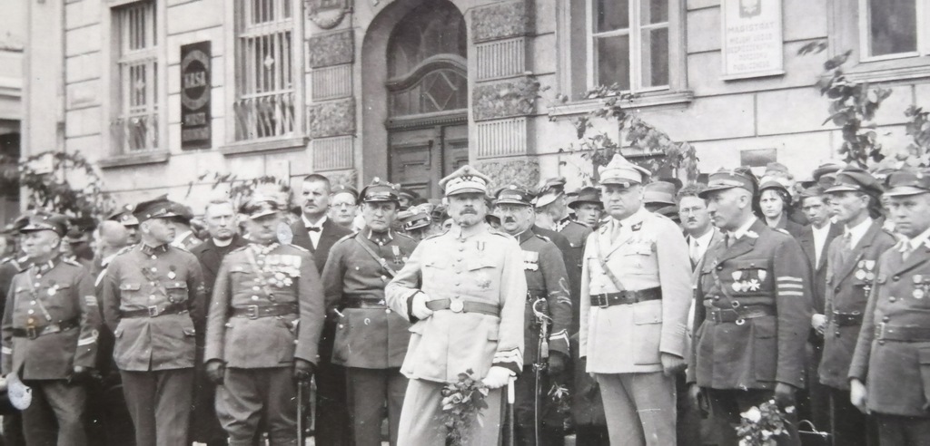 Gen Haller dwa zdjęcia lata 30 Koronowo VIRTUTI - 12865926295 ...