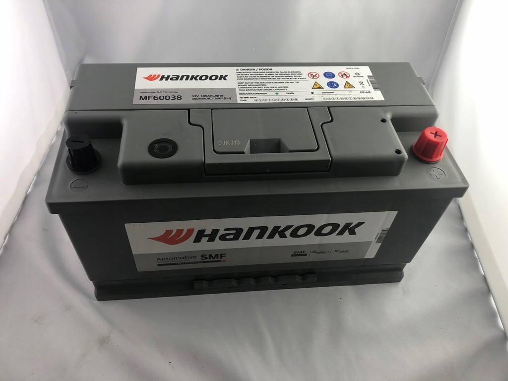 AKUMULATOR HANKOOK 60038 12V 100AH 850A P+ - 10949751330 - oficjalne archiwum Allegro