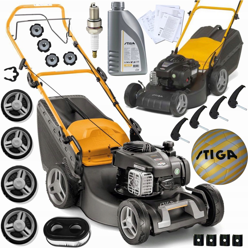 Kosiarka spalinowa STIGA Collector 48 S B + 1xOLEJ - 7890538545 ...