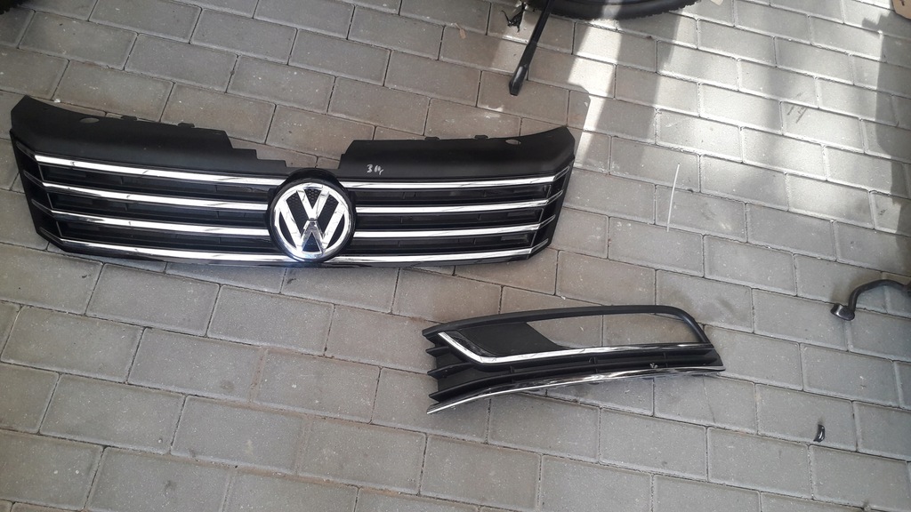 Grill Atrapa Kratka zderzaka Passat B7 3AA 853653 - 12561327547 - oficjalne archiwum Allegro