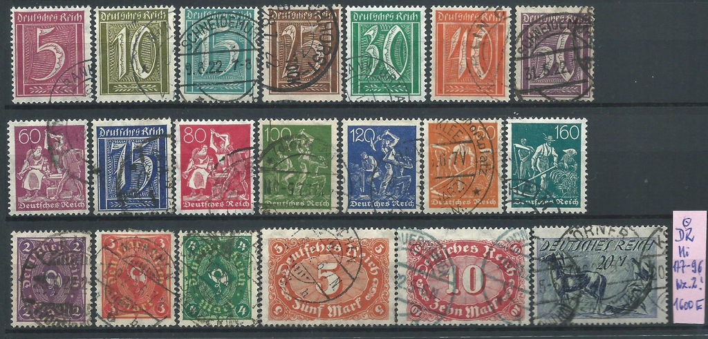 DR Niemcy Mi 177-196 seria kas., kat. 1600 E! - 14359517468 - oficjalne ...