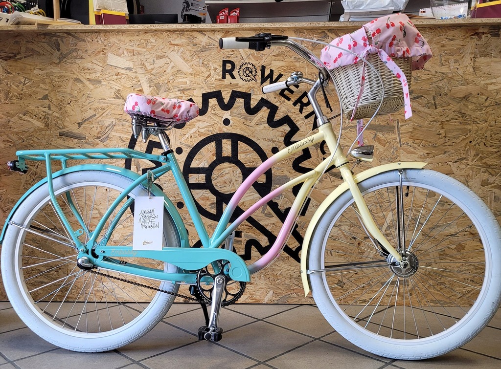 Rower miejski Embassy Rainbow Deluxe 3b rama alu koło 26" wielokolorowy ...