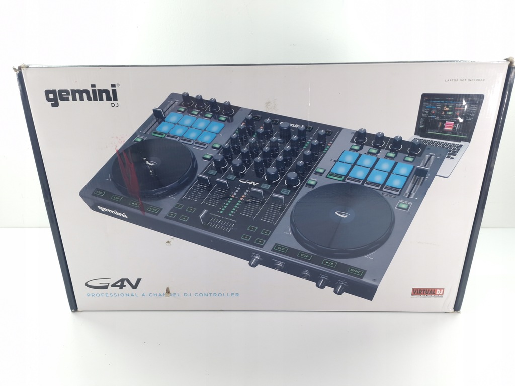 Mikser audio Gemini G4V 4 - kanałowy kontroler DJ - 12332475659 ...