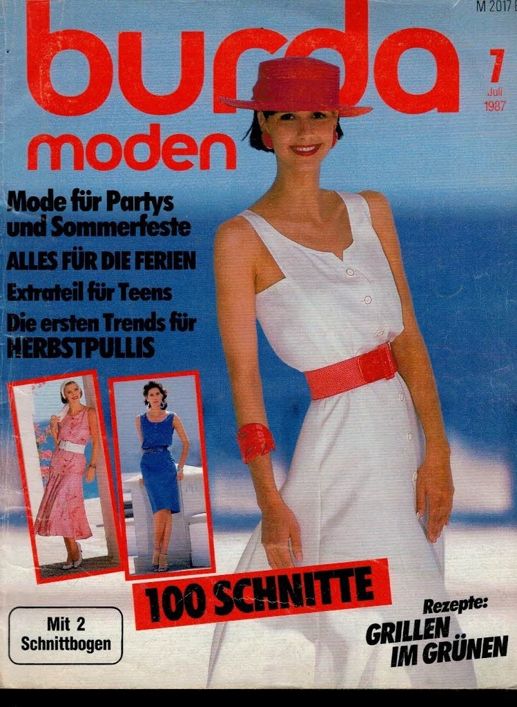 Burda Moden po niemiecku 7/1987 Wykroje - 12154201531 - oficjalne ...