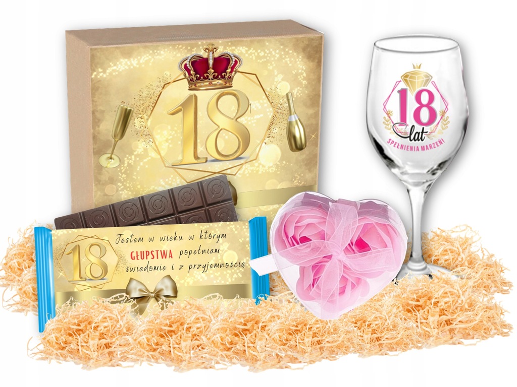 Prezentowy Zestaw dla Koleżanki Dziewczyny, Prezent na 18 urodziny Pamiątka - 14716645717 ...