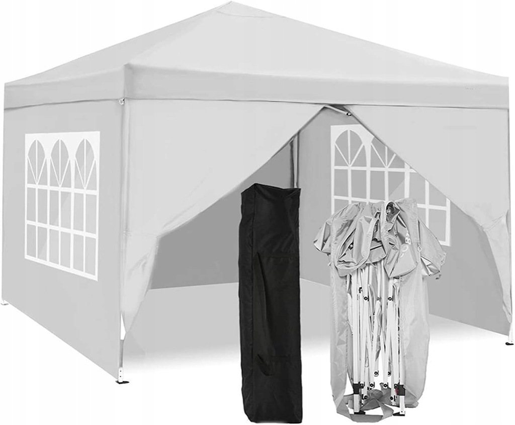 PAWILON NAMIOT OGRODOWY 3 x 3m + 4 ŚCIANKI BOCZNE - 13680119838 - oficjalne archiwum Allegro