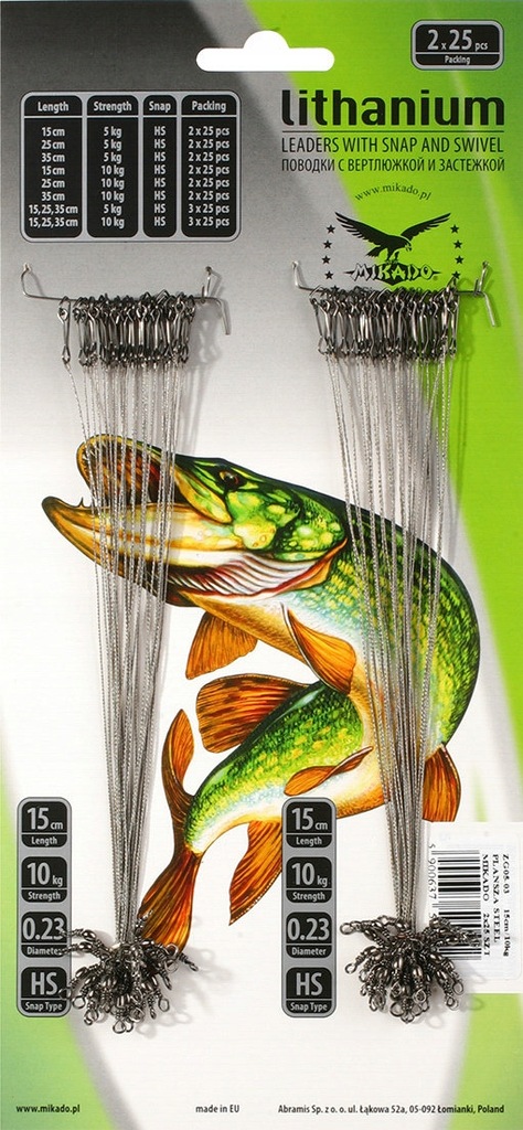 Mikado - PRZYPON STALOWY - ZESTAW MIKADO 15/25/35c - 13043206859 - oficjalne archiwum Allegro