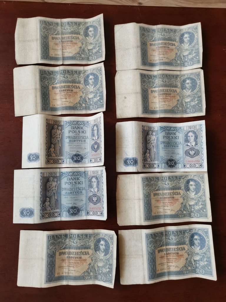 Zestaw Starych Banknotów 2RP - 12517264475 - oficjalne archiwum Allegro