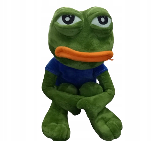 MASKOTKA SMUTNA ŻABA SAD PEPE MEMY MEM - 11289121215 - oficjalne ...