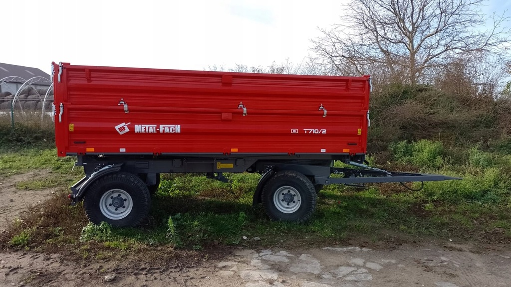 PRZYCZEPA ROLNICZA METAL-FACH T710/2 8 TON NOWA - 12254817705 - oficjalne archiwum Allegro