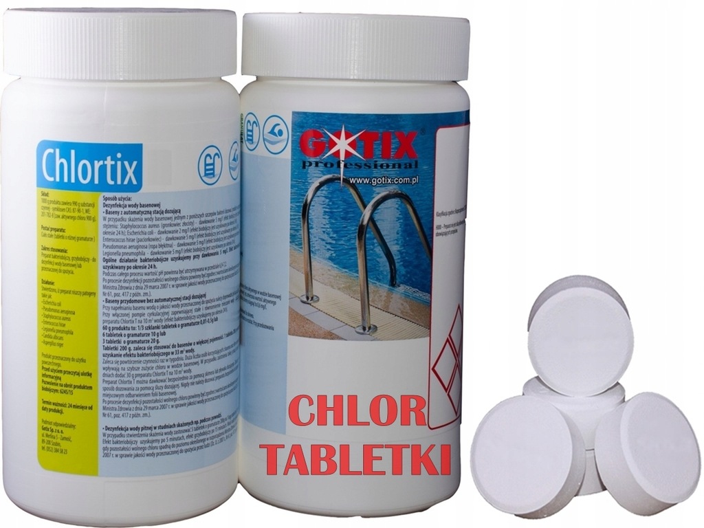 6W1 MULTI CHLOR TABLETKI 1 KG INTEX BESTWAY BASEN - 8252163743 ...