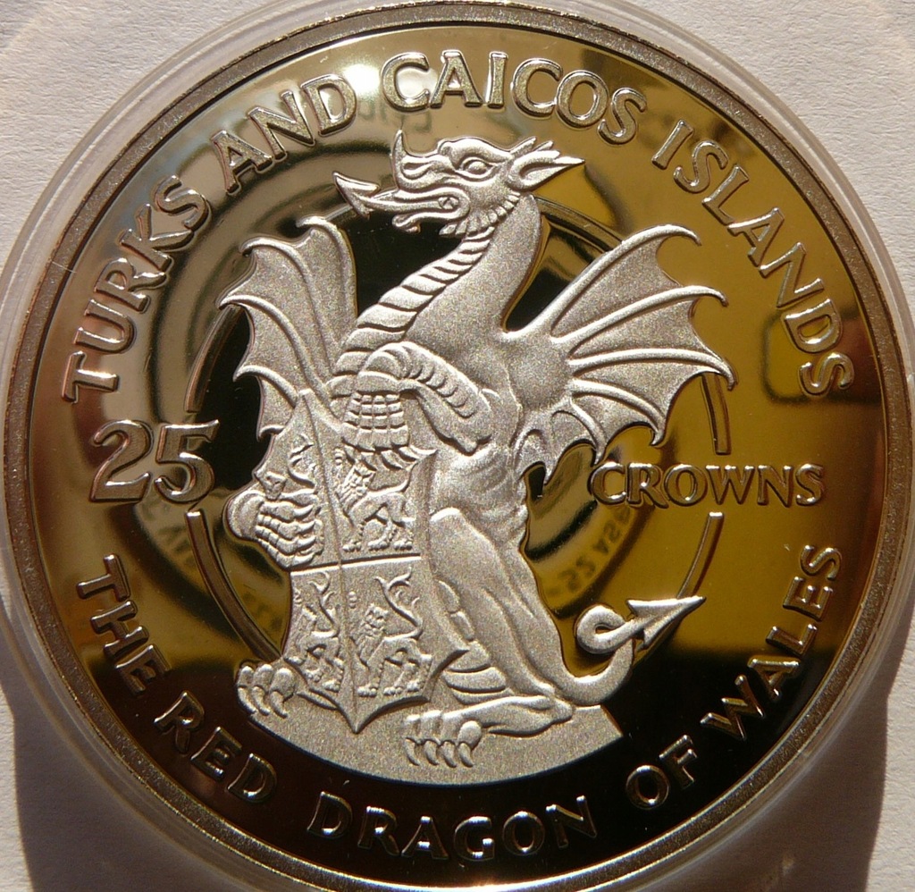 25 CROWNS TURKS CAICOS 1978 CZERWONY SMOK SZKOCJI - 14957872688 ...