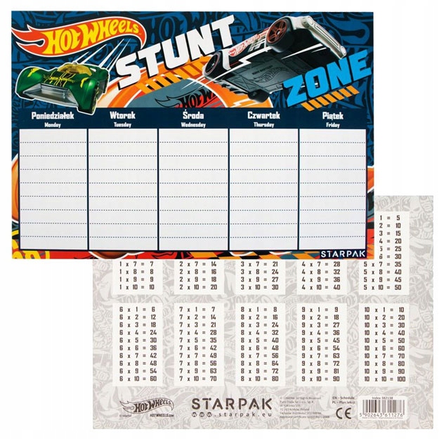 PLAN LEKCJI Z TABLICZKĄ MNOŻENIA STARPAK - 12552024983 - oficjalne archiwum Allegro