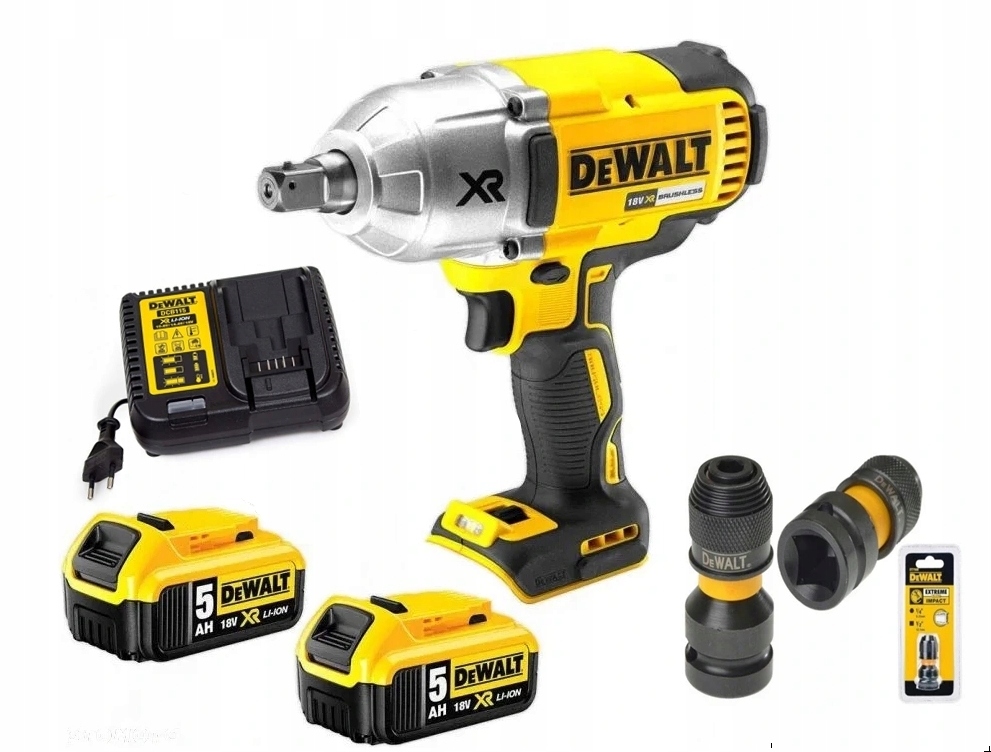 DCF899P2 KLUCZ UDAROWY 1/2''950Nm 18V 2x5Ah DeWALT - 11418764406 - oficjalne archiwum Allegro