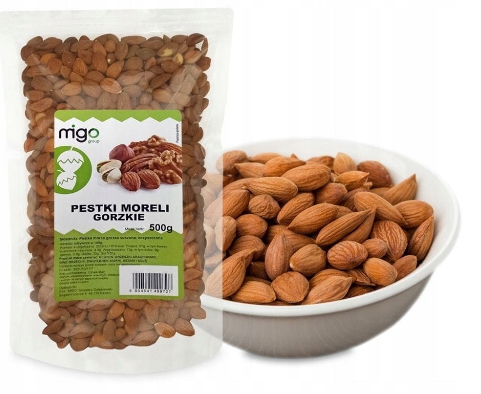 Pestki moreli gorzkie AMIGDALINA 500g - MIGOgroup - 13160453245 ...