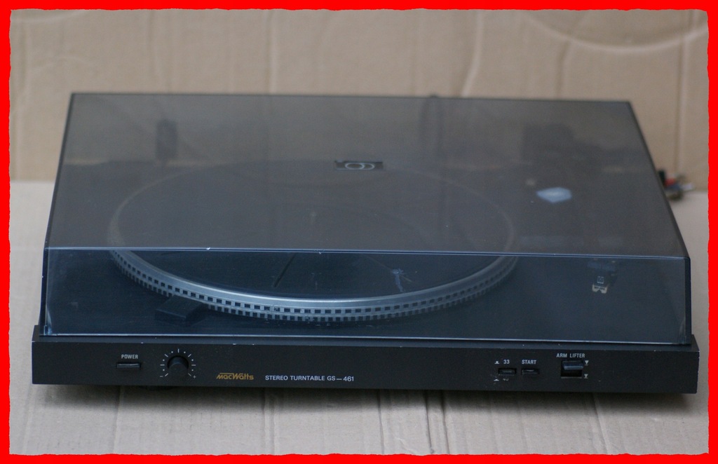 Gramofon Unitra GS 461 czarny * wersja Moc Watts na export * uszkodzony - 16817830580 ...