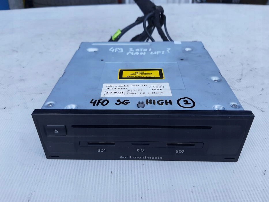 Czytnik Kart Cd Sim Audi A6 C6 A8 D3 Mmi 3g High - 13350842861 - oficjalne archiwum Allegro